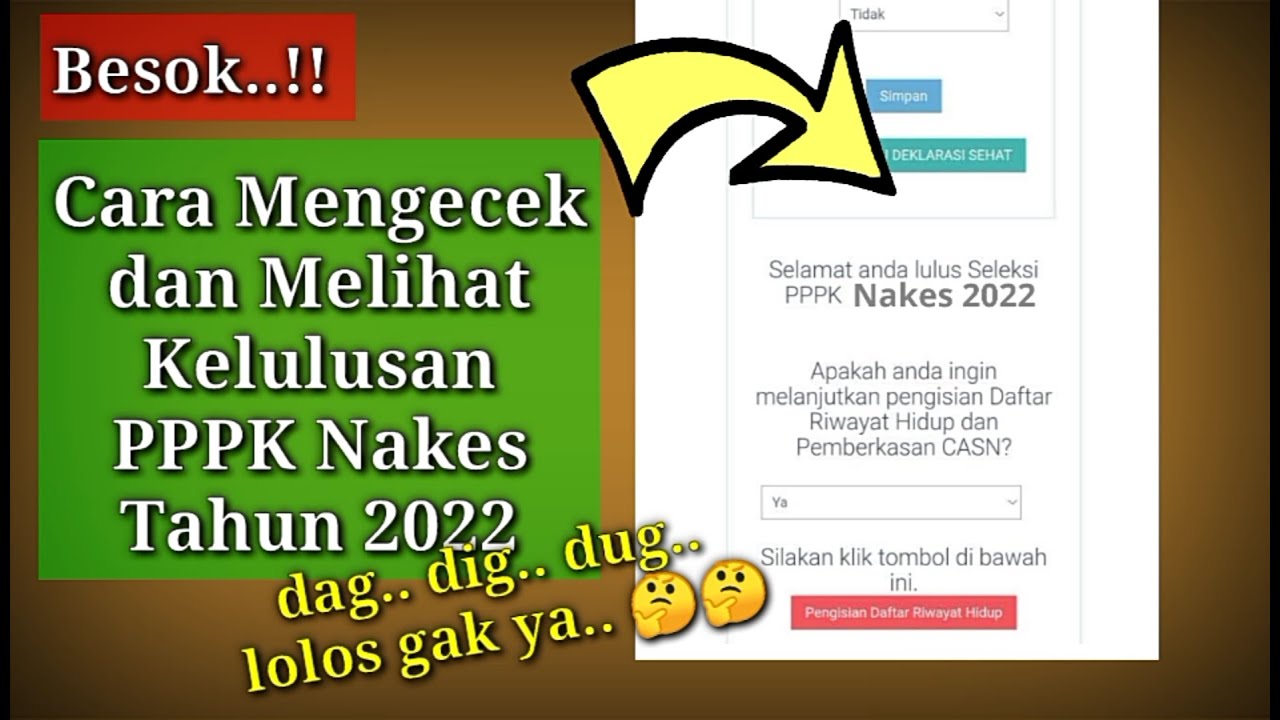 Siap Siap Begini Cara Melihat Hasil Kelulusan Pppk Kesehatan 2022