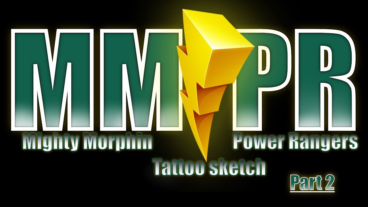 MMPR TATTOO SKETCH PART 2 - YouTube