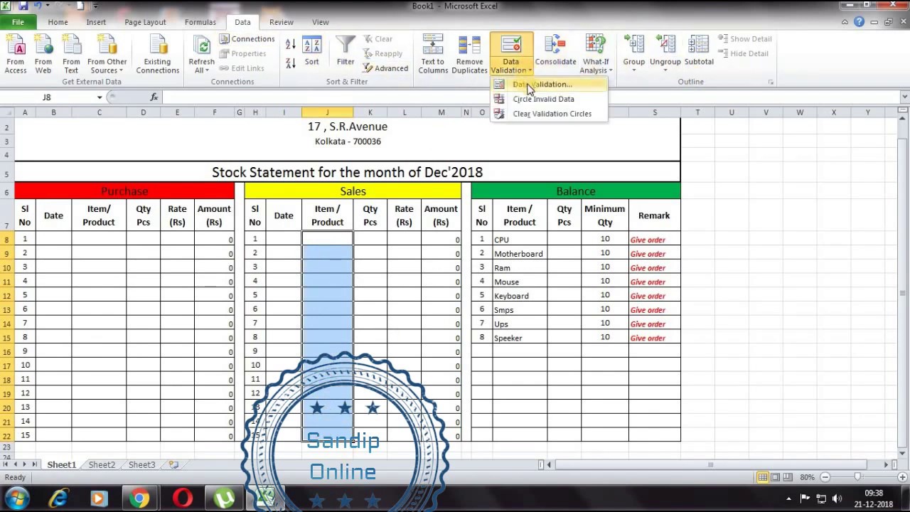 How To Maintain Stock In Ms Excel Stock Maintaining In Excel In how-to-maintain-stock-in-ms-excel-stock-maintaining-in-excel-in