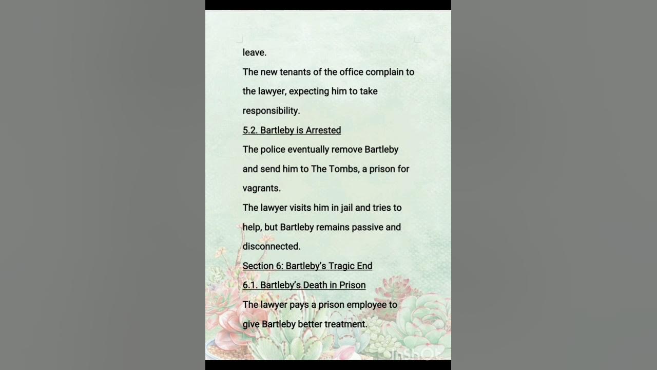 Herman Melville: “Bartleby, the Scrivener” Summary - unit 5 - YouTube