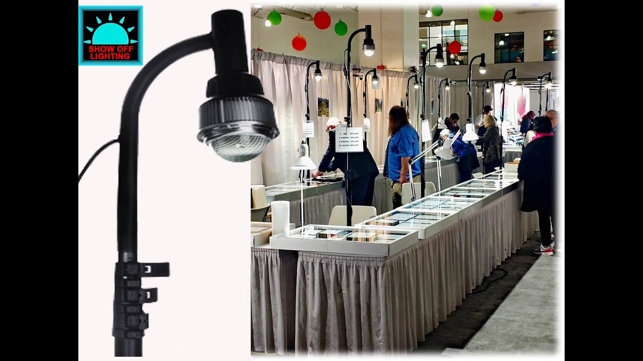60W LED Table Clamp Light Pop Up Trade Show Display How to Video - YouTube