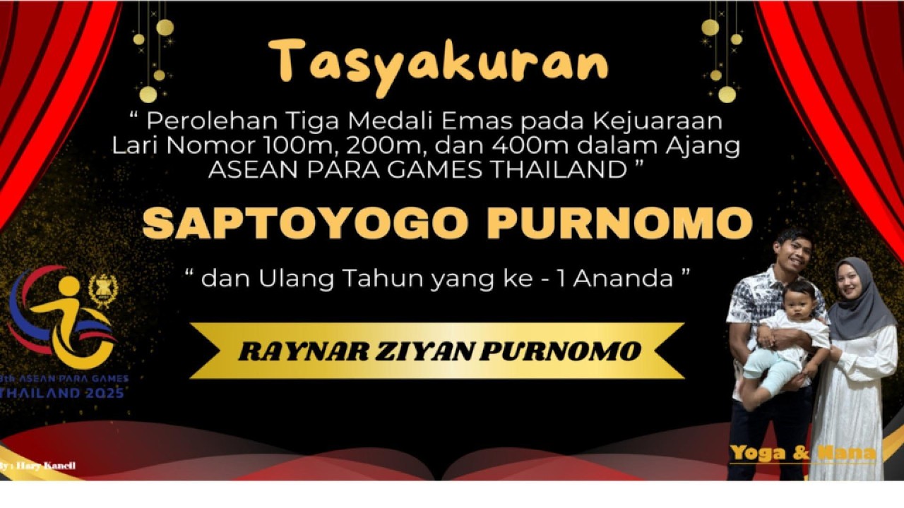 Tasyakuran Medali Emas Saptoyogo Purnomo Part 2 - YouTube
