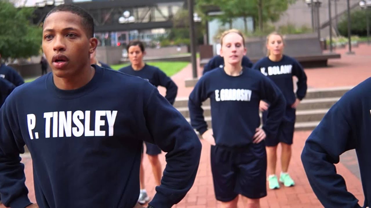 MPD Academy Takes Physical Training to the Streets - YouTube