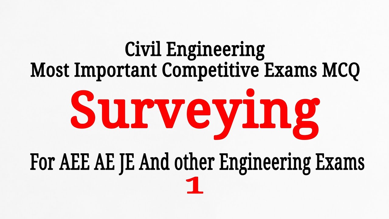 AEE | AE | JE | JE Civil Engineering | Surveying | SSC JE - YouTube