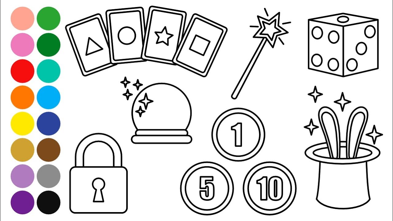 MAGIC SHOW Drawing, Painting and Coloring for Kids, Toddlers | Learn ...