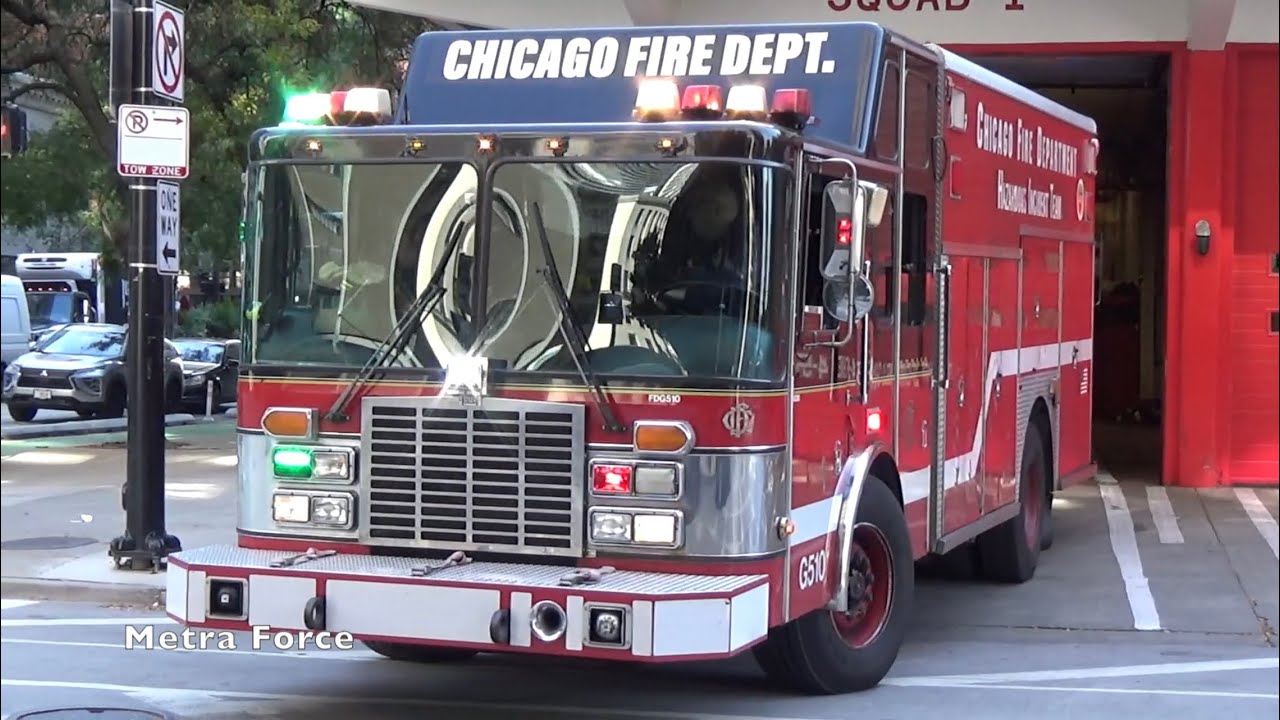 Chicago Police & Fire Dept Truck 3, Squad 1, Ambulance 42, Ambulance 74 ...