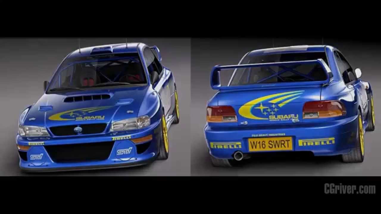 3D Model: Subaru Impreza STi 22b WRC 1993-2000 - CGriver.com - YouTube
