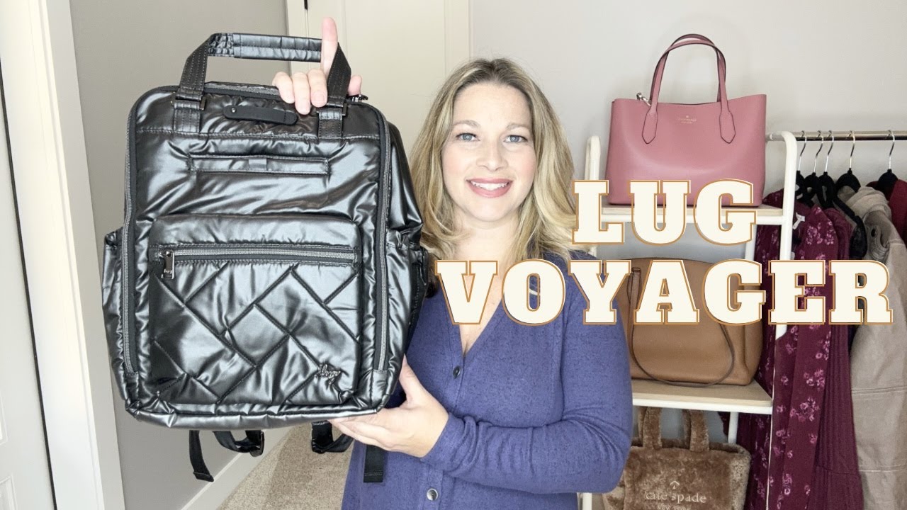 LUG VOYAGER BACKPACK IN METALLIC BLACK | BAG REVIEW #lug - YouTube