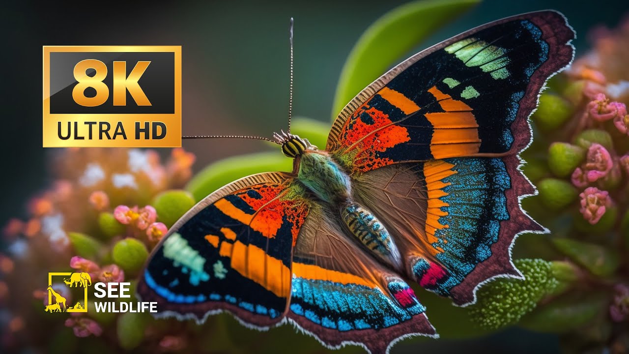 Beautiful Butterfly 4K Video 60fps hdr | Butterfly video | Butterflies ...