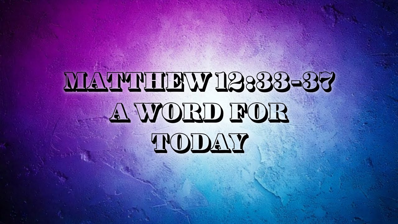 A WORD FOR TODAY - YouTube