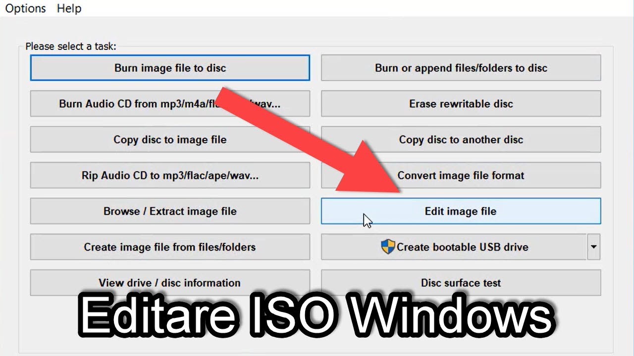 Tutorial editare modificare imagine ISO Windows - YouTube
