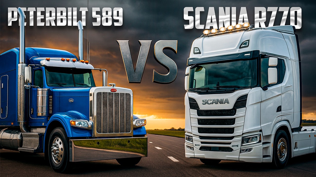 Scania R770 vs. Peterbilt 589 | The Ultimate Semi-Truck Showdown - YouTube