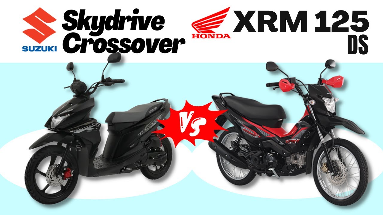 Suzuki Skydrive Crossover vs Honda XRM 125DS | Side by Side Comparison ...