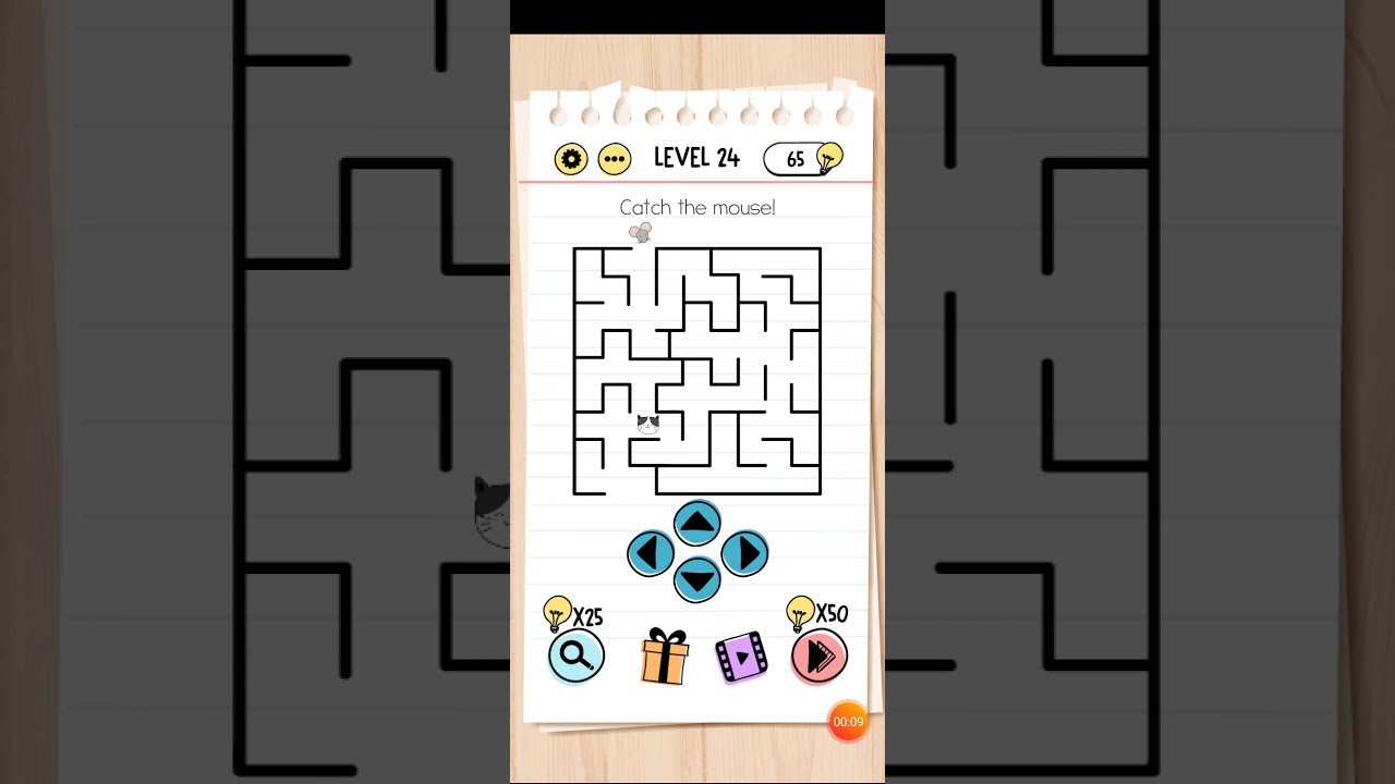 Brain Test level 24 Catch the mouse! - YouTube
