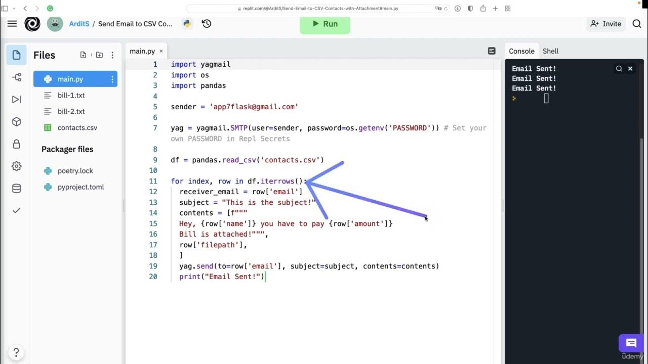 Solution - Send Email with Attachment to CSV List | Automate Everything with Python - YouTube