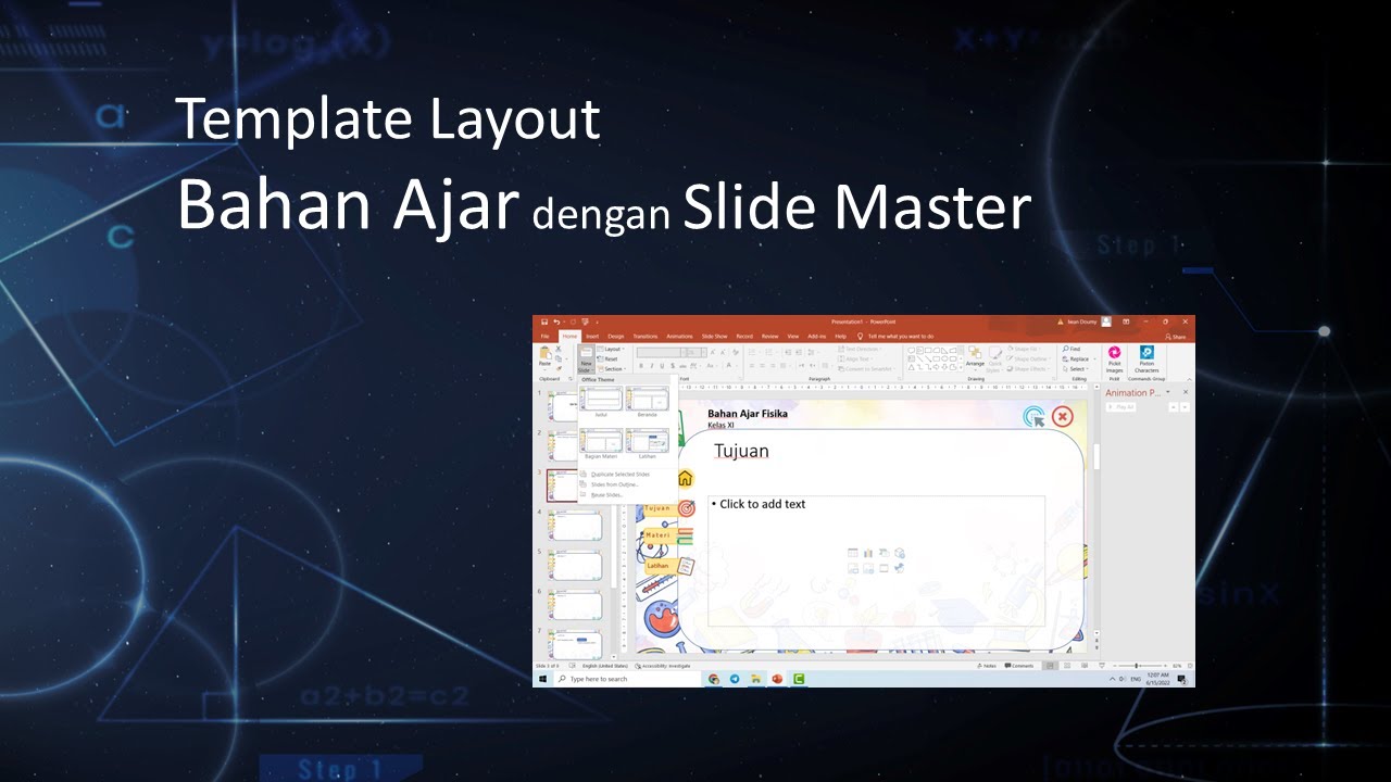 Layout Bahan Ajar Interaktif dengan Slide Master - YouTube