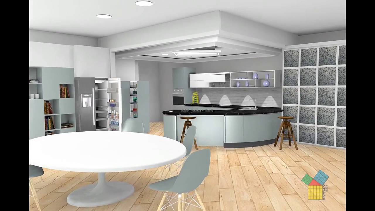 Pytha Curve Kitchen Animation - YouTube