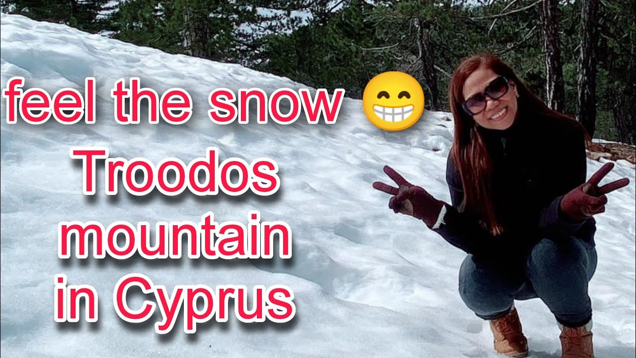 First time ko sa snow | The largest mountain in Cyprus - YouTube