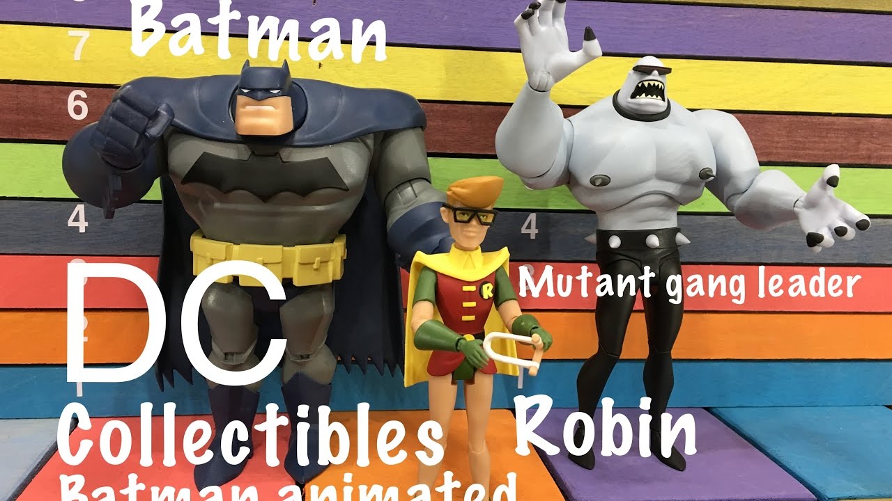 DC Collectibles Batman Animated 3Pk BATMAN, ROBIN, & MUTANT GANG LEADER ...