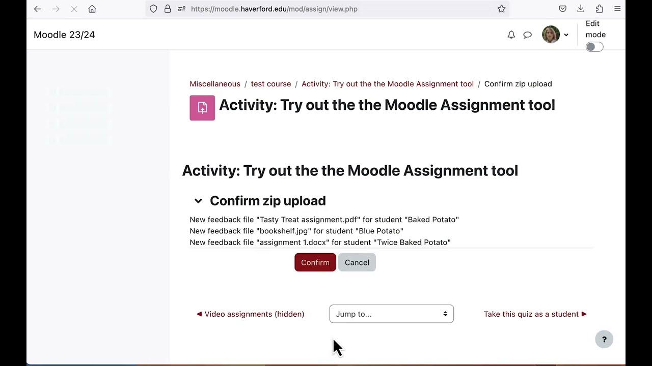 Offline/bulk assignment grading in Moodle 4 1 - YouTube