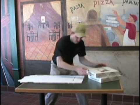 Fastest Pizza Box Folding - YouTube
