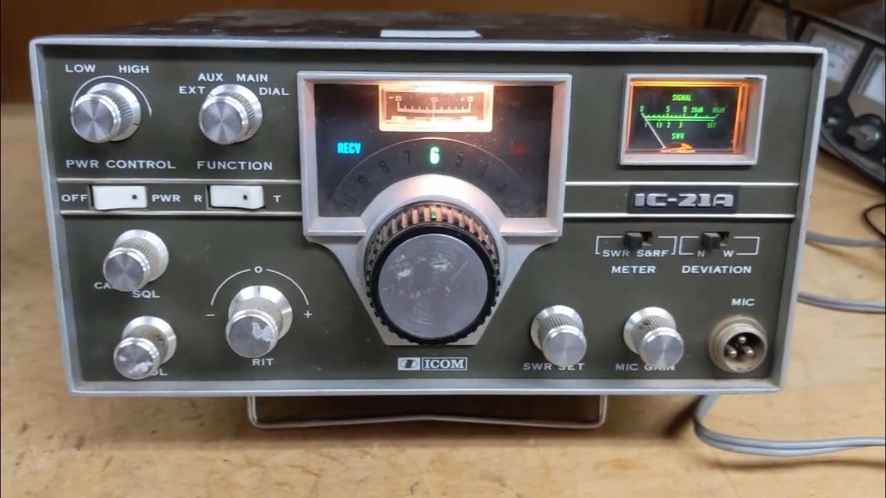 Icom IC21-A 2 Meter Radio - YouTube