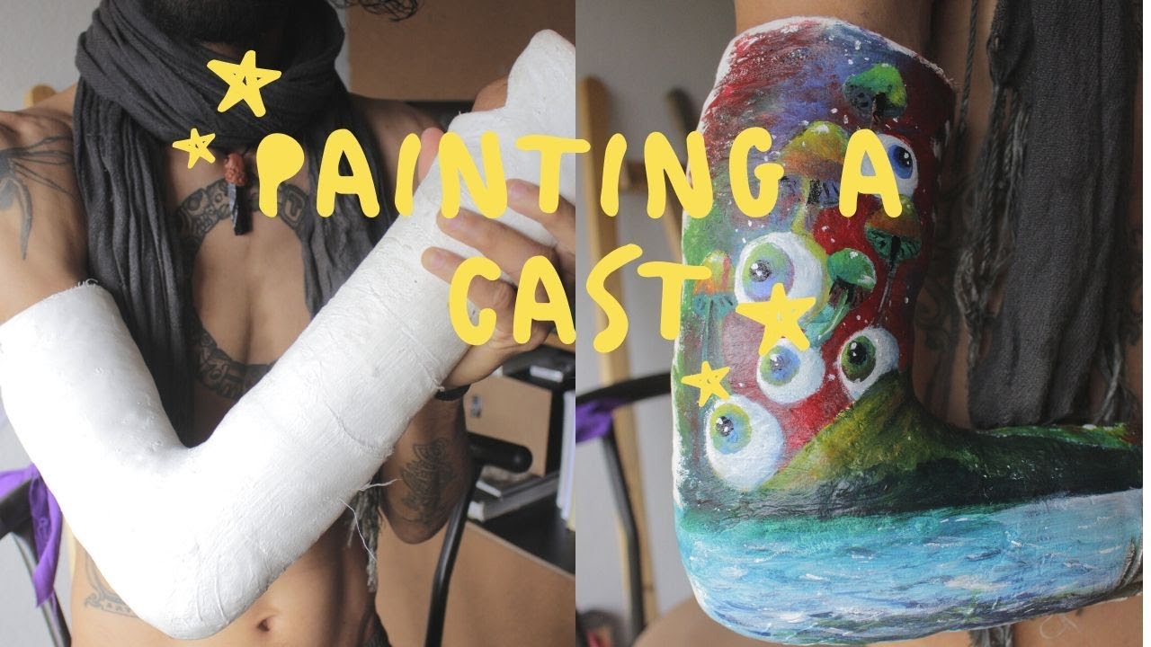 ¡Pintando un yeso! | Painting a cast! - YouTube