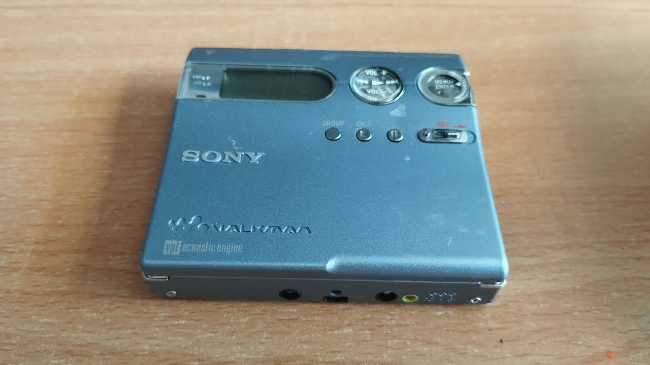 sony walkman Portable mini disc player Sony MZ N910 pale máy nghe nhạc ...