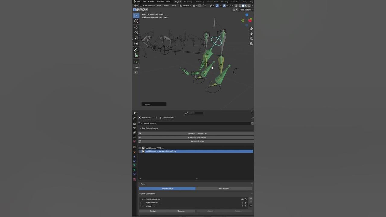 Day 7 of making my own rigging addon #blender3d #rig #rigging #vrchat #tylerscoding - YouTube