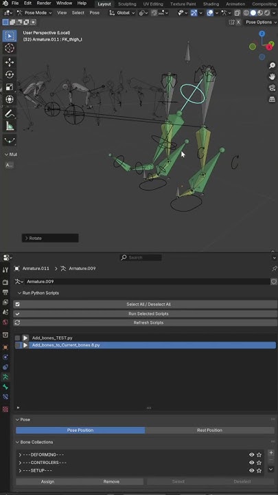 Day 7 of making my own rigging addon #blender3d #rig #rigging #vrchat #tylerscoding - YouTube