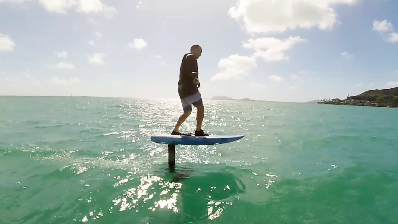 DIY efoil session - YouTube