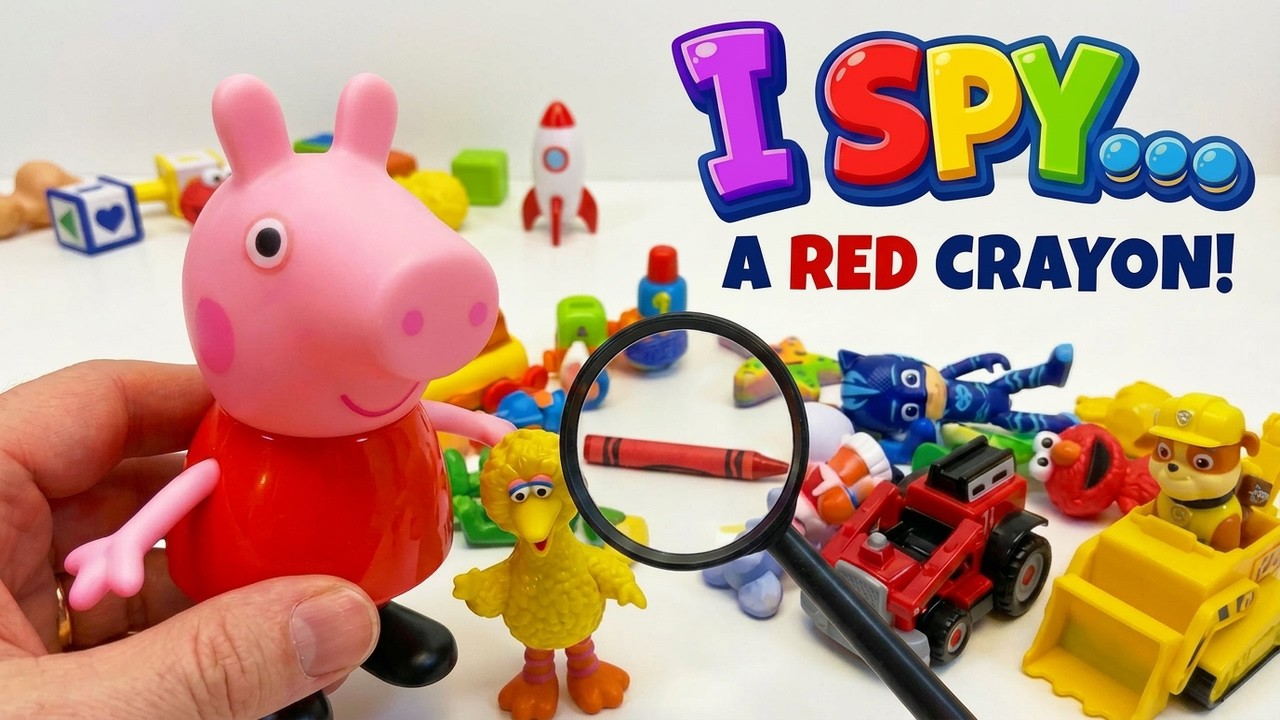 Peppa Pig Plays I Spy! - Find Hidden Objects & Learn Colors - YouTube