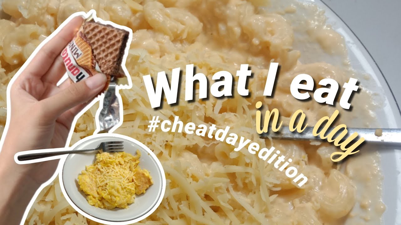 what i eat in a day on my cheat day 🧀 // pasta, cheese, chocolate ...