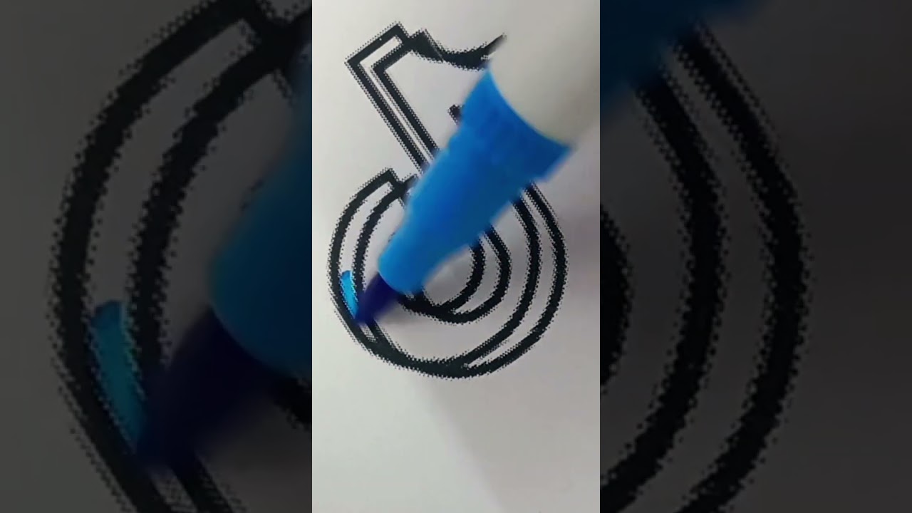 coloring social media icons with brush pen - YouTube
