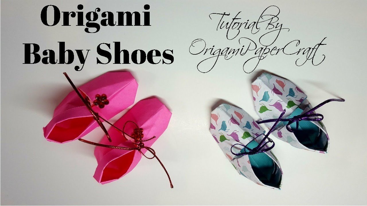 How to Make Origami Baby Shoes | Tutorial By OrigamiPaperCraft - YouTube