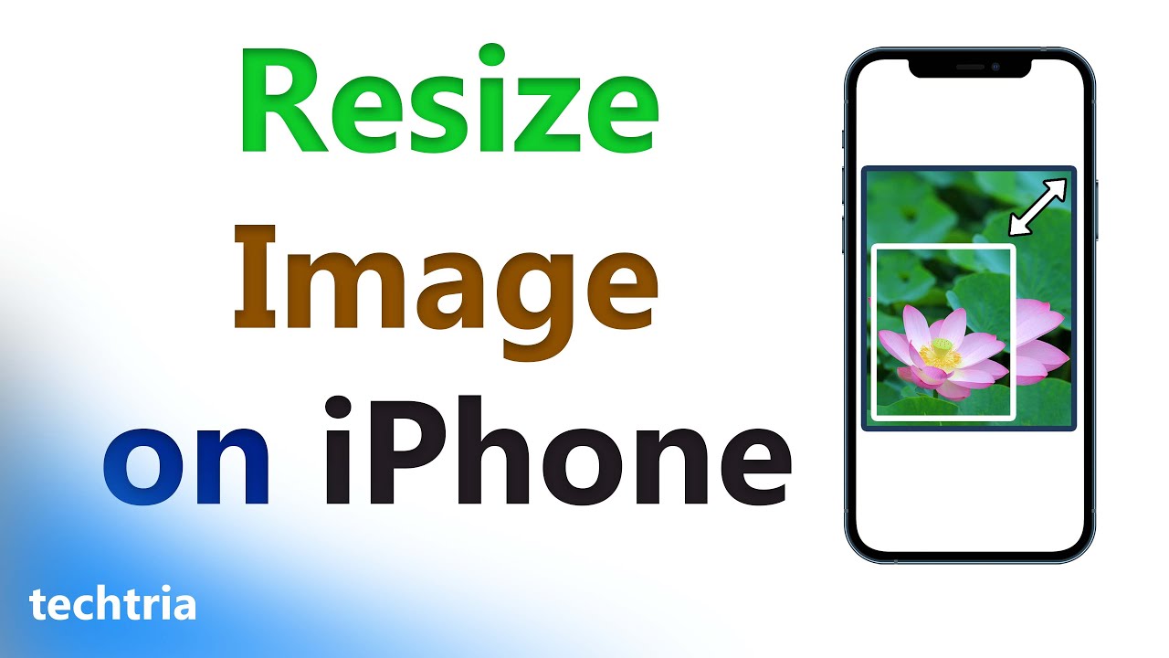 How to Resize Image on iPhone - YouTube