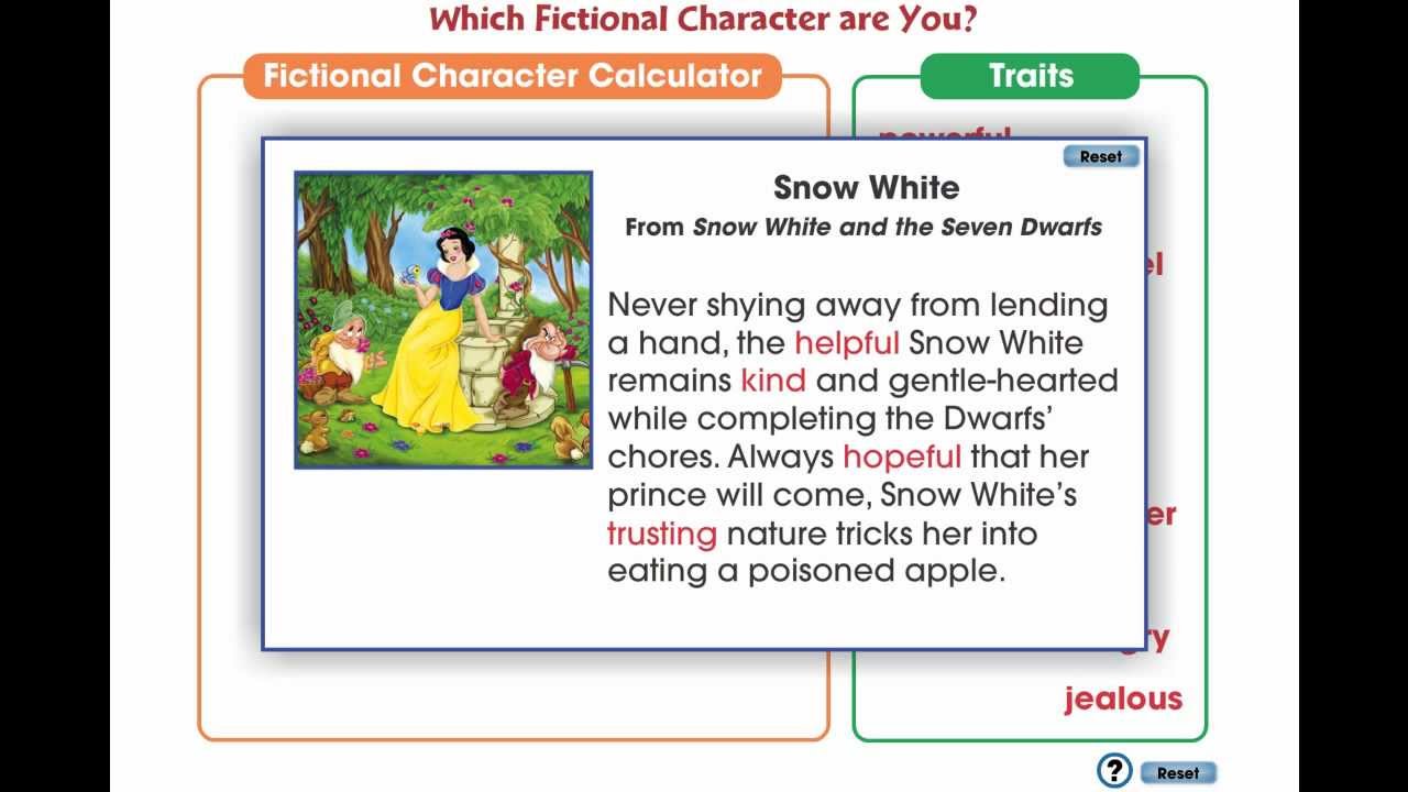 CC7105 How to Write a Book Report: Which Fictional Character are You ...