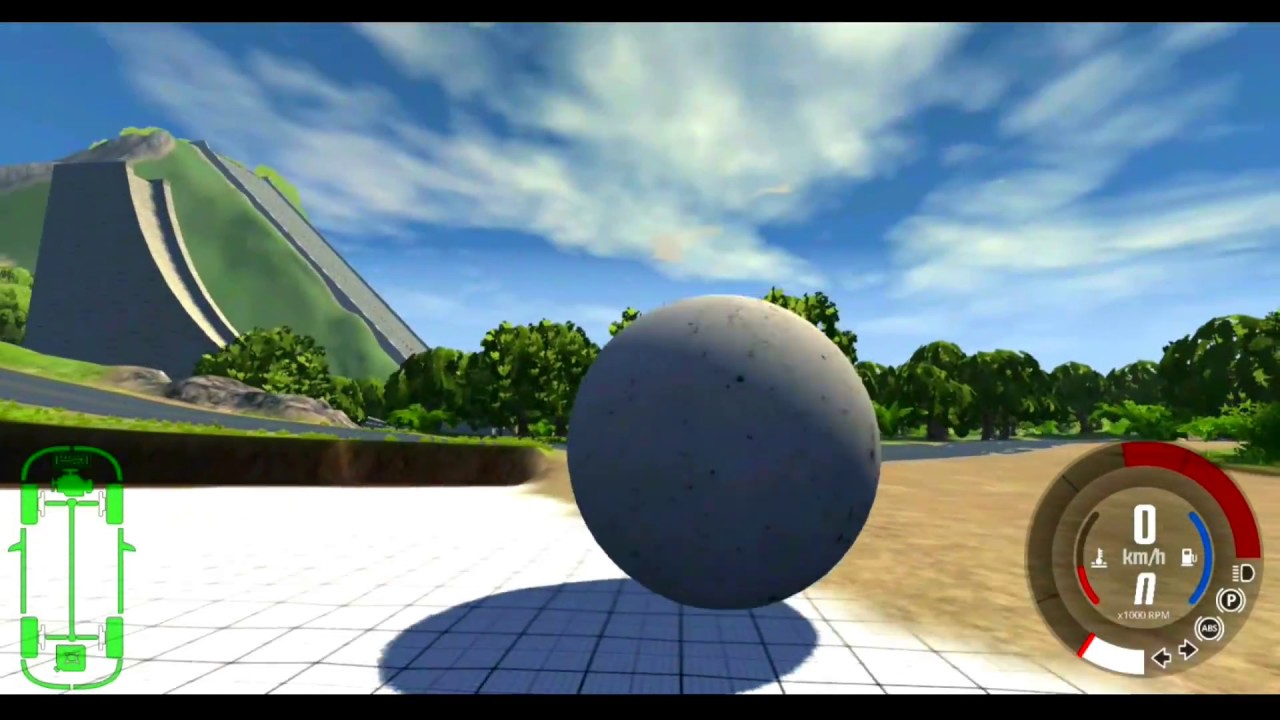 BeamNG CRAZY GIANT BALL CRASHING CARS - YouTube
