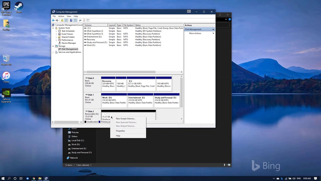 Fixing Windows 10 unable to format USB Flash Drive | 2020 | - YouTube