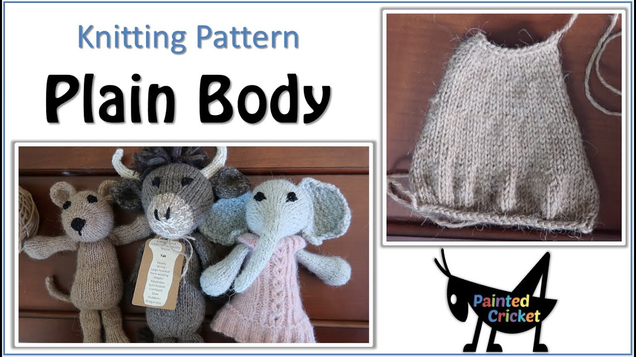 Knit a plain body - YouTube