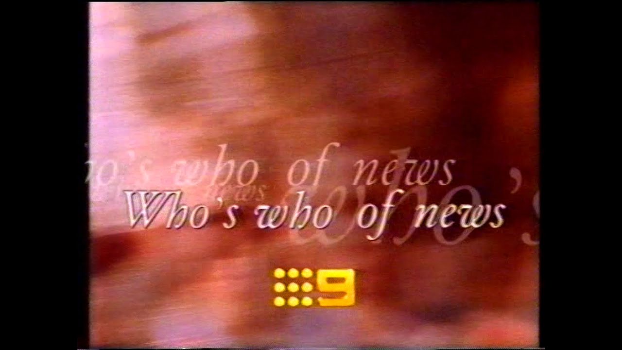 Channel Nine Sydney - Who's Who of News Promo (December 1993) - YouTube