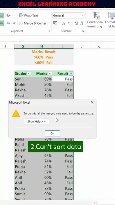 Merge & center cells in excel #ExcelTips #ExcelTutorial #ExcelMagic #ExcelPro - YouTube