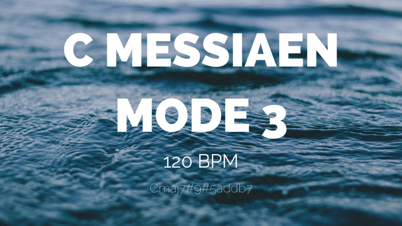 C Messiaen Mode 3 Backing Track {Electronica Style} - YouTube