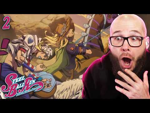 Anime Fan Reacts to JoJo’s Steel Ball Run Episode 2 | STAGE 2 IS INSANE!