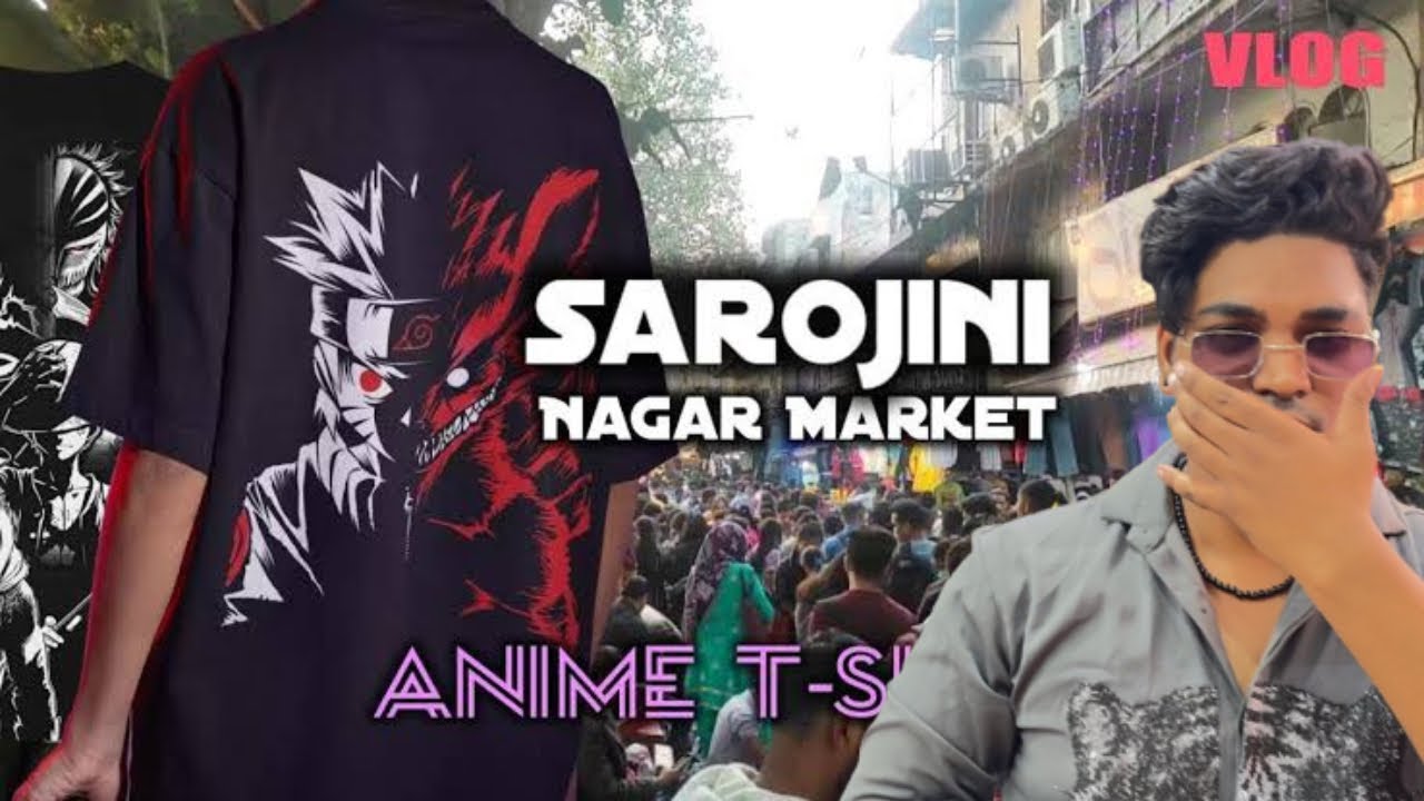 😱 Sarojini Nagar Market Cheapest Anime t shirts Summer Collection 🔥 ...
