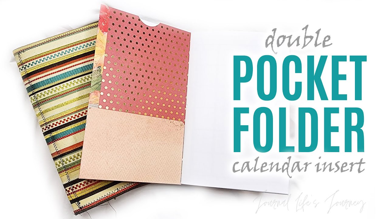 DIY Double Pocket Folder Cover for Soft Fabric Cover Fall Junk Journal ...