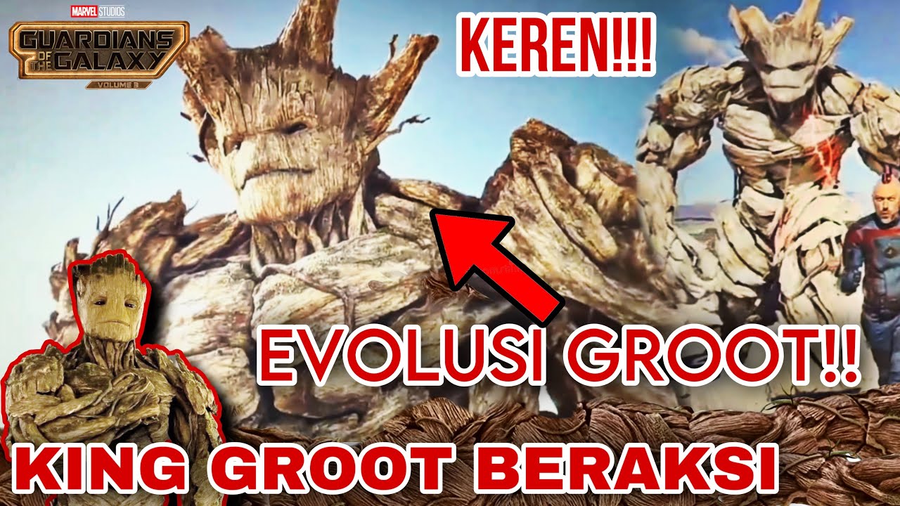 KING GROOT BERAKSI! Gila EVOLUSI Hebat GROOT - Peran Penting GROOT JADI ...
