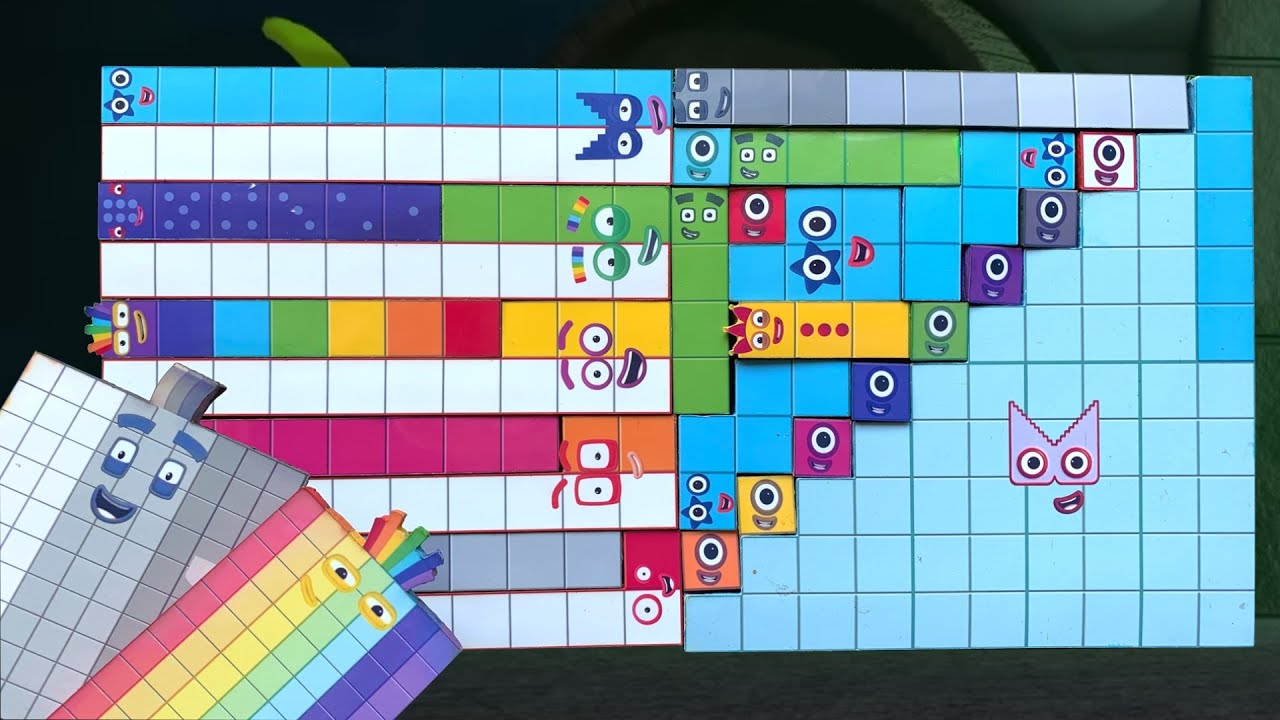 Looking for Numberblocks NEW 160 200 Puzzle Tetris Shape ASMR ...