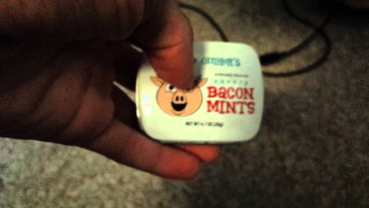 Uncle oinkers bacon mints review - YouTube