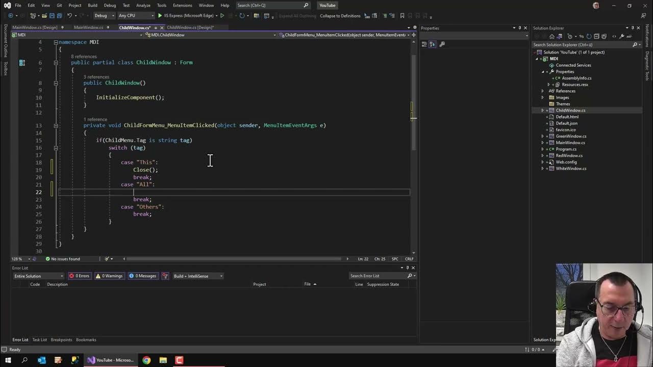 Building MDI Apps on the Web with Wisej.NET Part 2 - YouTube